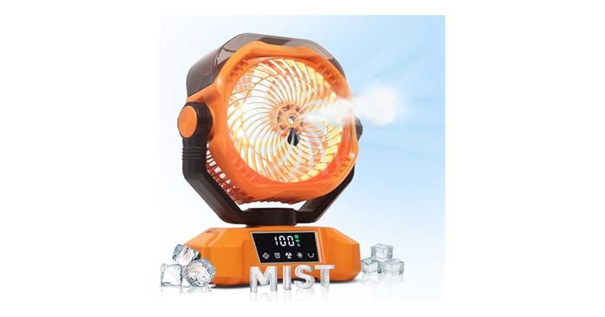 Portable Rechargeable Misting Fan